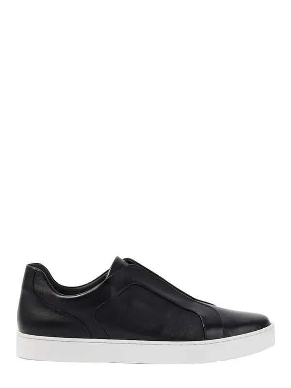 Manolo Blahnik Agilio Leather Sneakers - Black
