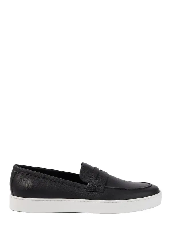 Manolo Blahnik Ellis Leather Loafers - Black
