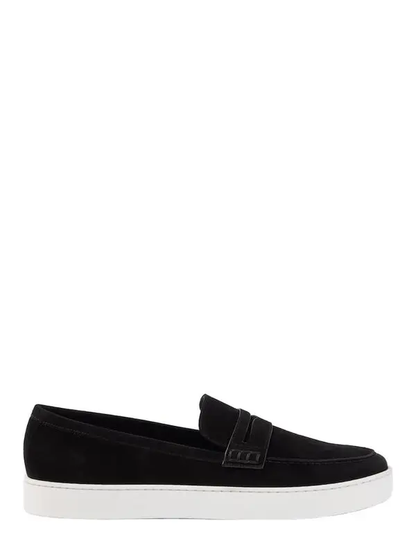 Manolo Blahnik Ellis Suede Loafers - Black