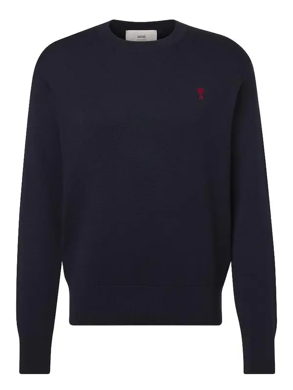 Ami De Cœur Wool Sweater - Blue
