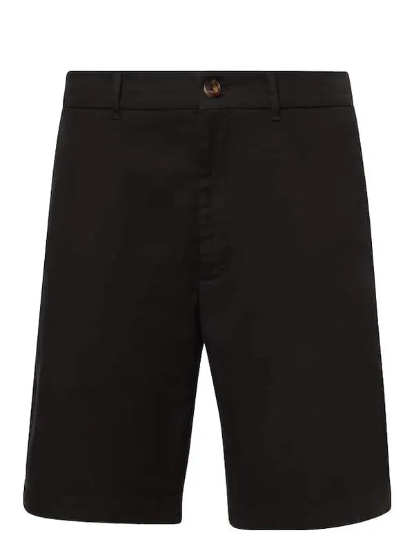 Brunello Cucinelli Cotton-blend Bermuda Shorts - Black