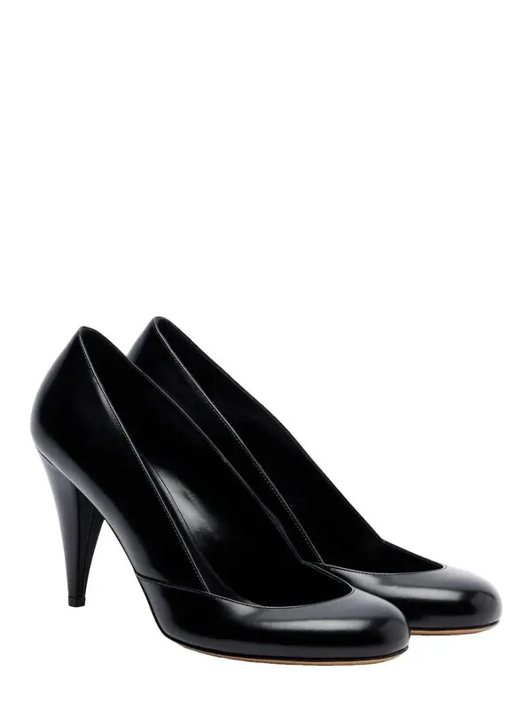Le Monde Beryl X Kim Sion Sable 95 Leather Pumps - Black