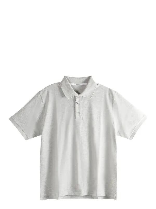 Saint Laurent Classique Bande Polo - Grey