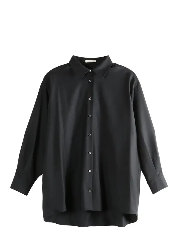 THE ROW Luka Shirt - Black
