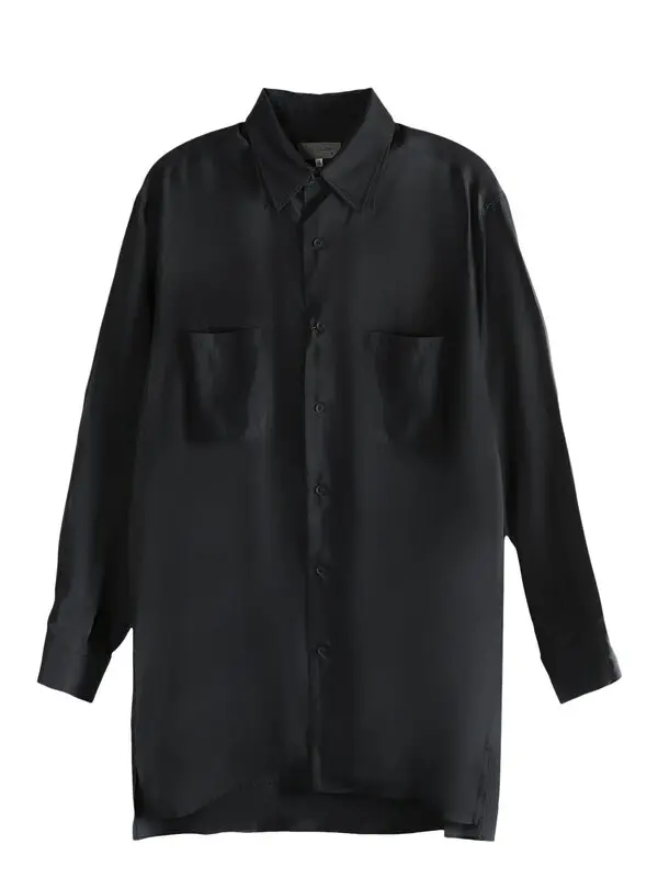 YOHJI YAMAMOTO POUR HOMME Double Collar Shirt - Black
