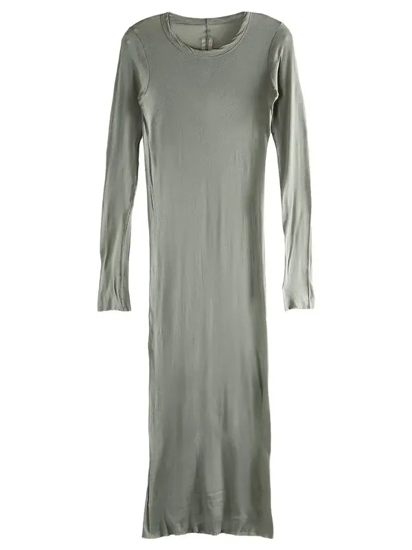 Rick Owens Ribbed Long-sleeve Dress - Green