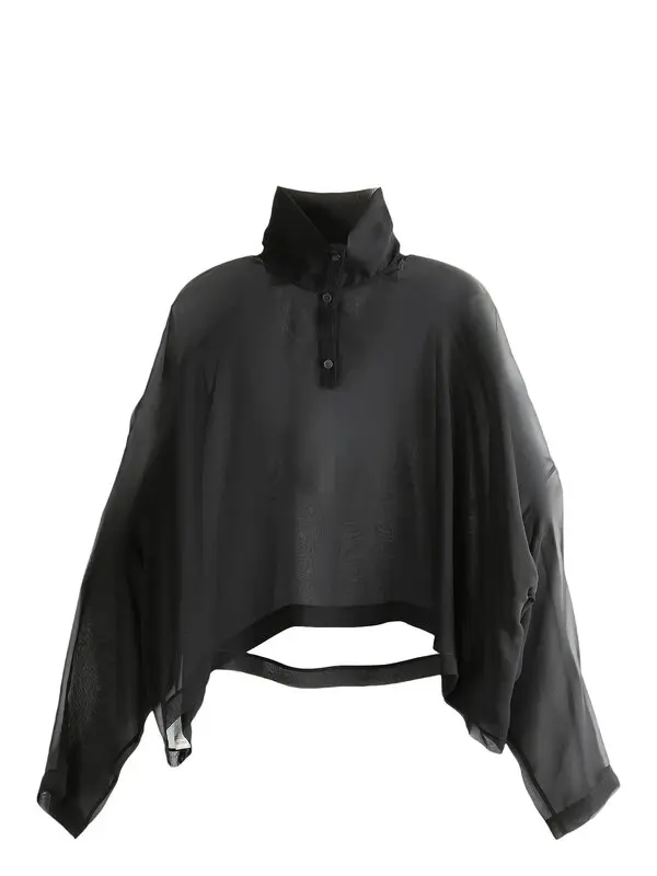 Rick Owens Jumbo Tabard Cropped T-shirt - Black