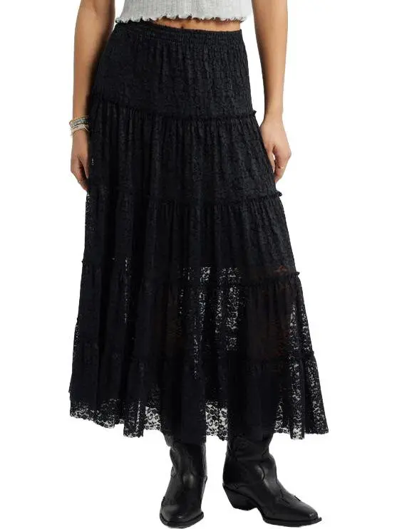 Bp. Lace Maxi Skirt - Black