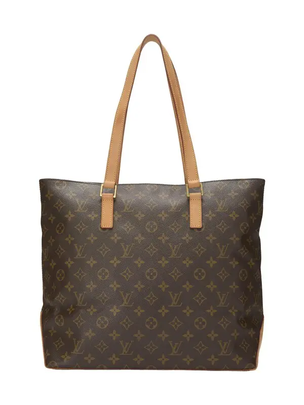LOUIS VUITTON Monogram Cabas Mezzo Tote - Brown