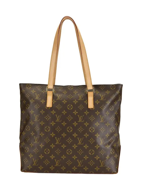 LOUIS VUITTON Monogram Cabas Mezzo Tote - Brown