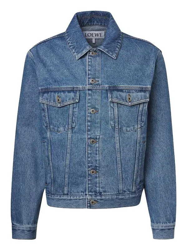 Loewe Anagram Denim Jacket - Blue