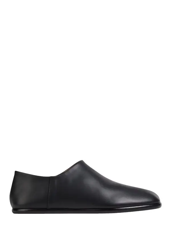 MAISON MARGIELA Tabi Babouche Leather Slip-on Sneakers - Black