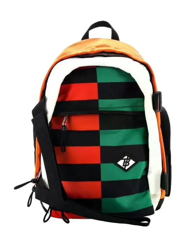 Burberry Nevis Colorblock Econyl Large Backpack - Black