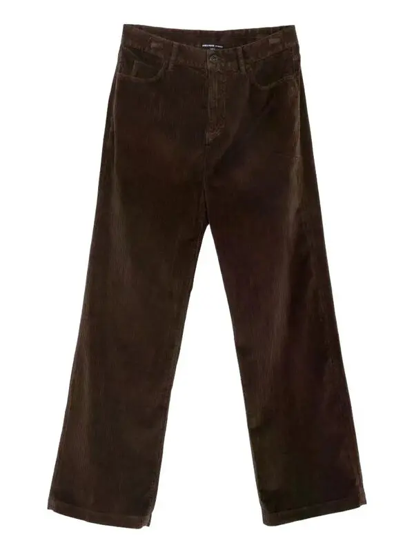 JAMES PERSE Corduroy Straight-leg Trousers - Brown