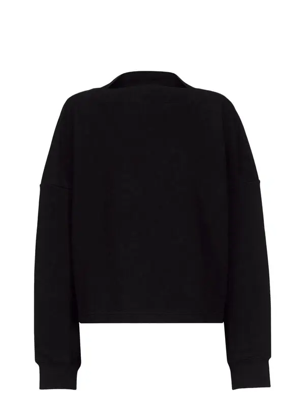 Alaïa Oversized Cotton Sweatshirt - Black