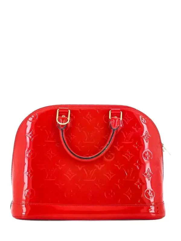 LOUIS VUITTON Alma Handbag Monogram Vernis Pm - Red