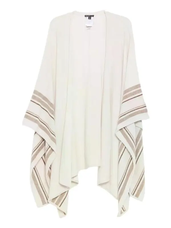 JAMES PERSE Striped Poncho - Neutrals