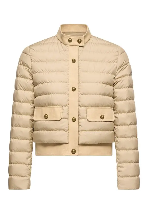 Moncler Juju Down Short Jacket - Beige