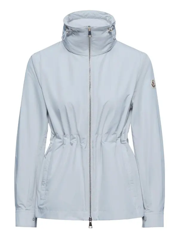 Moncler Enette Hooded Short Parka - Blue