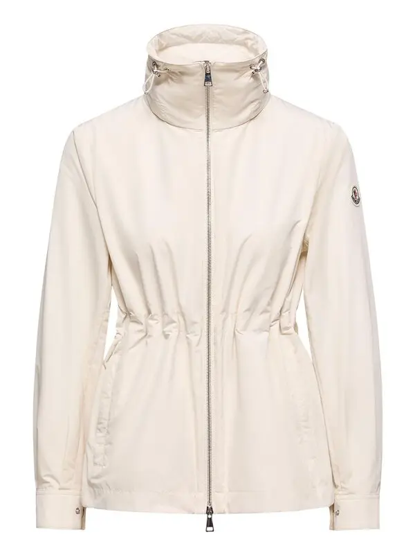 Moncler Enette Hooded Short Parka - White