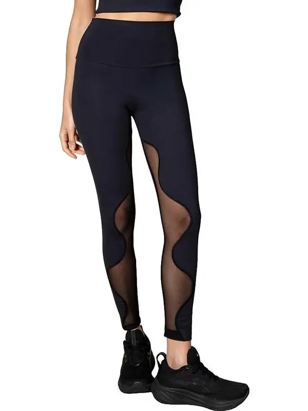 PORT DE BRAS Bubble Legging - Black Mesh