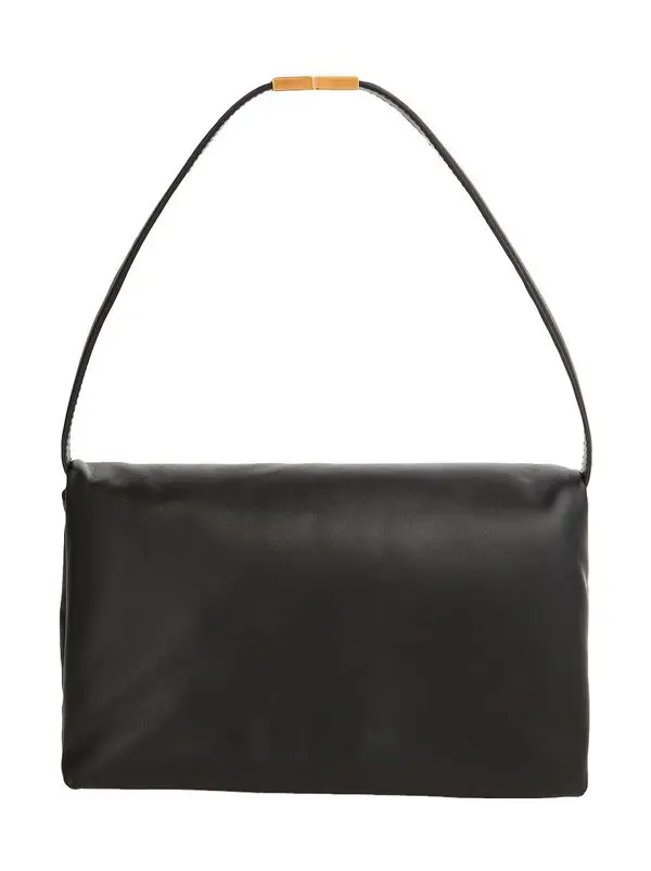 Marni Prisma Leather Shoulder Bag - Black