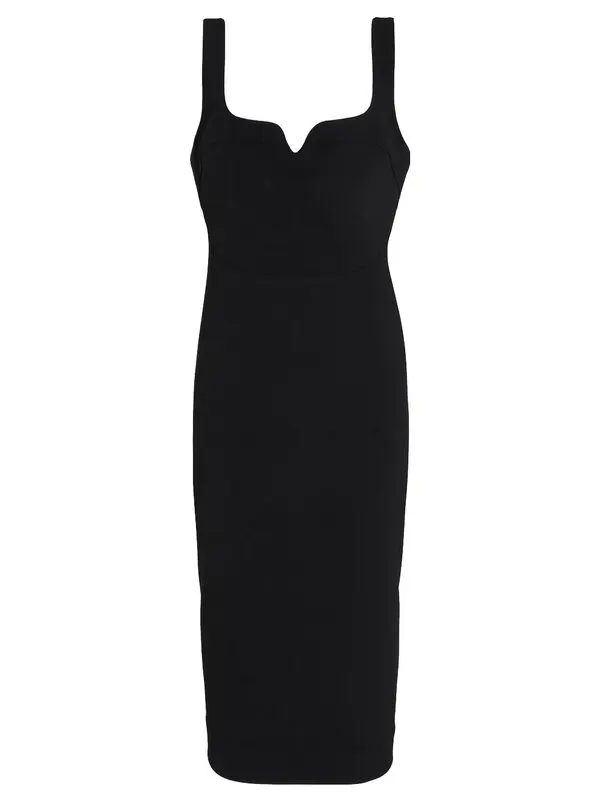 Victoria Beckham Crepe Dress - Black