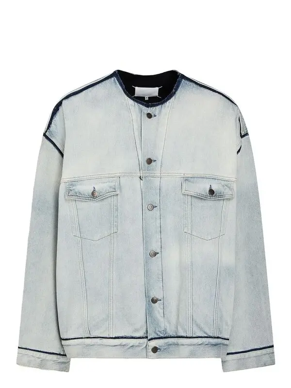MAISON MARGIELA Frayed Denim Jacket - Light Denim