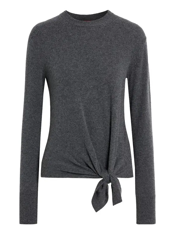 Altuzarra Nalini Tie-detail Cashmere Sweater - Dark Gray
