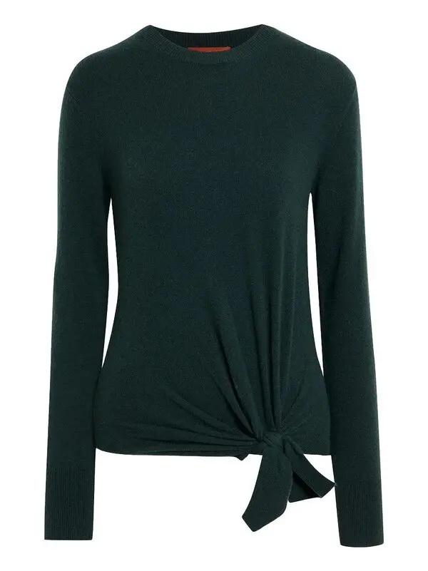 Altuzarra Nalini Tie-detail Cashmere Sweater - Dark Green
