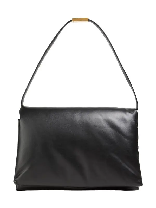 Marni Prisma Leather Shoulder Bag - Black