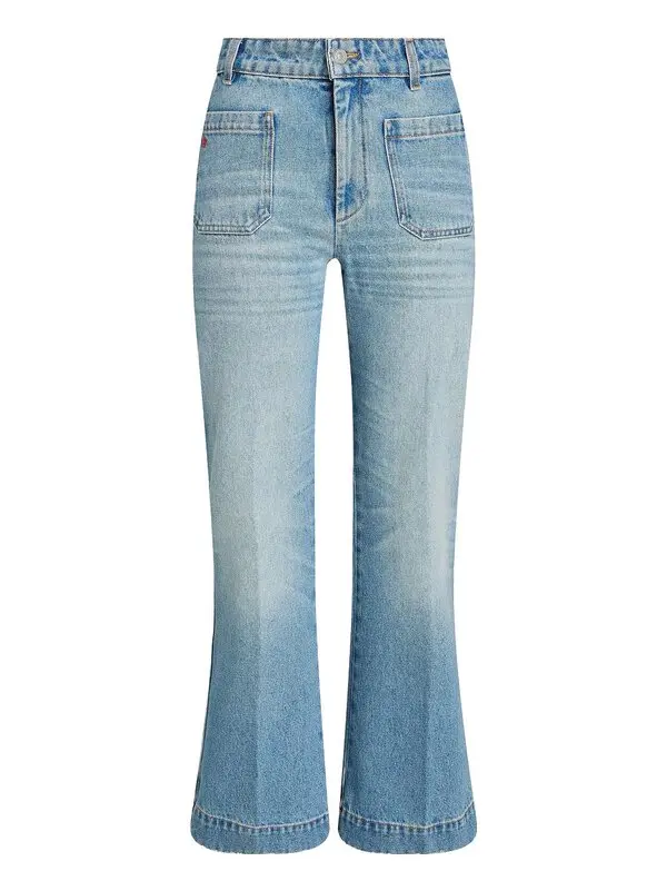 Victoria Beckham Alina High-rise Flared Jeans - Mid Denim