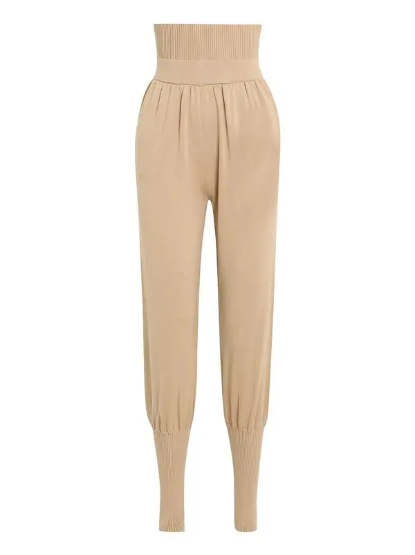 Altuzarra Xander Silk And Cotton-blend Tapered Pants - Sand