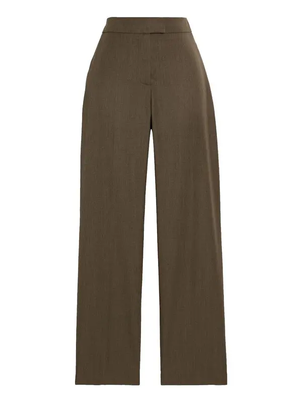Altuzarra Todd Wool-twill Slim-leg Pants - Army Green
