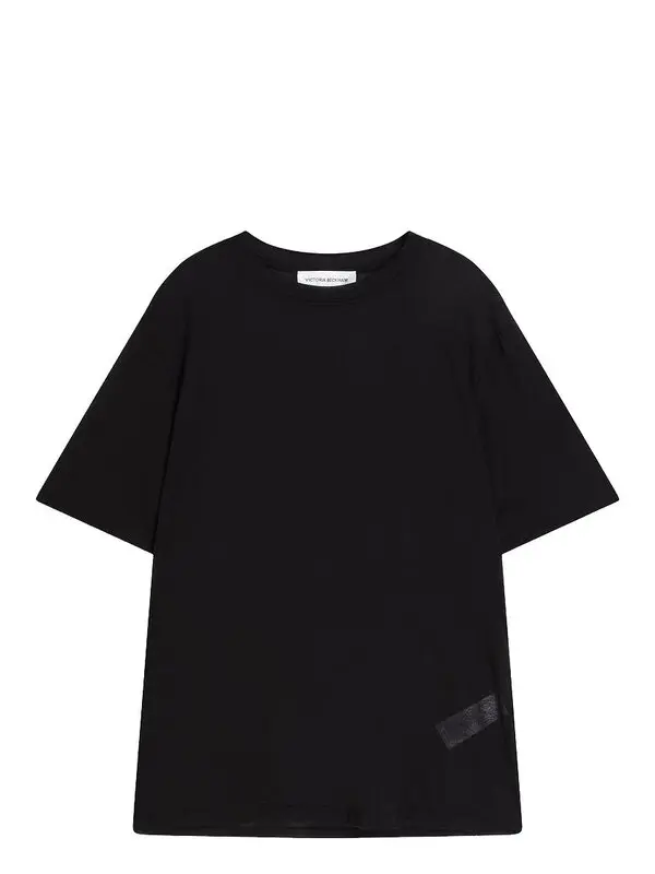 Victoria Beckham Cotton-jersey T-shirt - Black