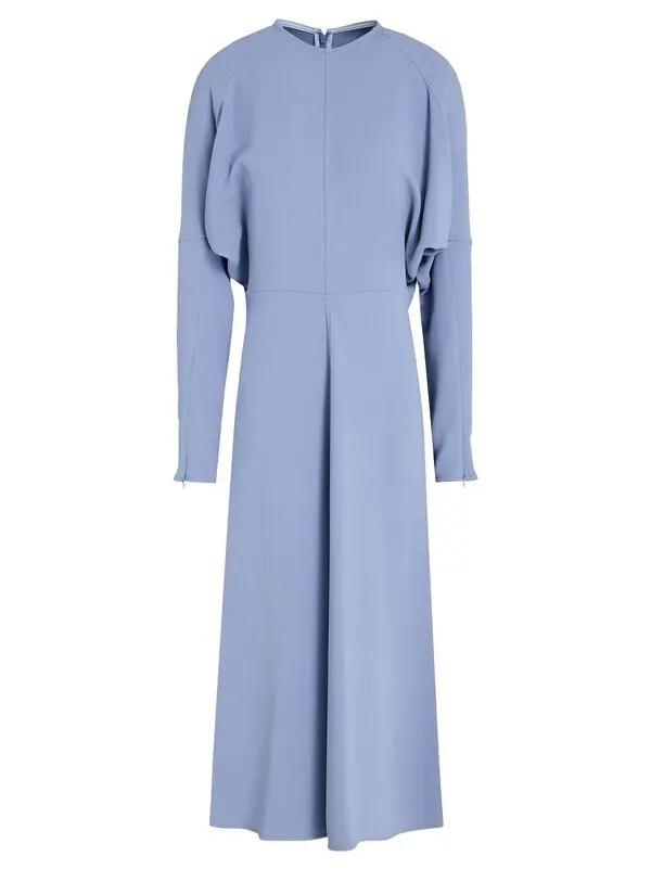 Victoria Beckham Crepe Midi Dress - Light Blue