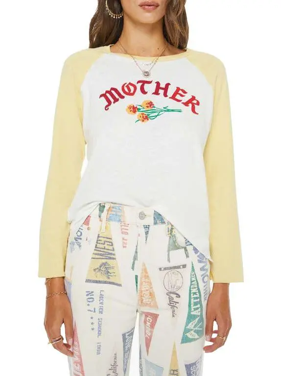 MOTHER Sporty Concert Long-sleeve T-shirt - Mother Flower