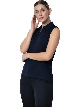 DAILY SPORTS Peoria Sleeveless Golf Polo - Navy