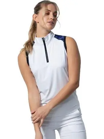DAILY SPORTS Andria Sleeveless Golf Polo - White