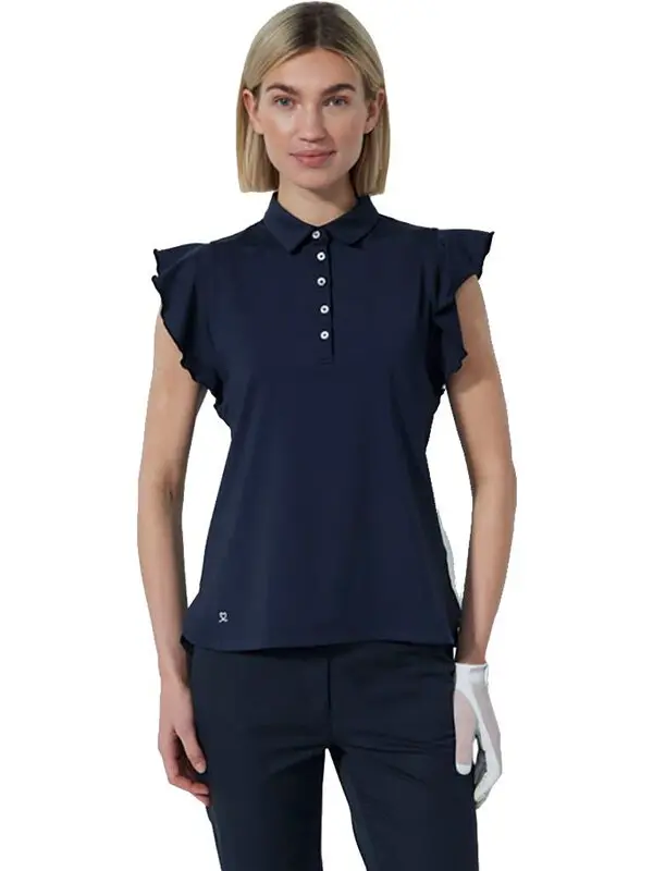 DAILY SPORTS Sleeveless Golf Polo - Navy
