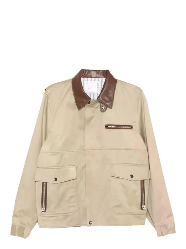 Sacai Long-sleeve Military Jacket - Neutrals