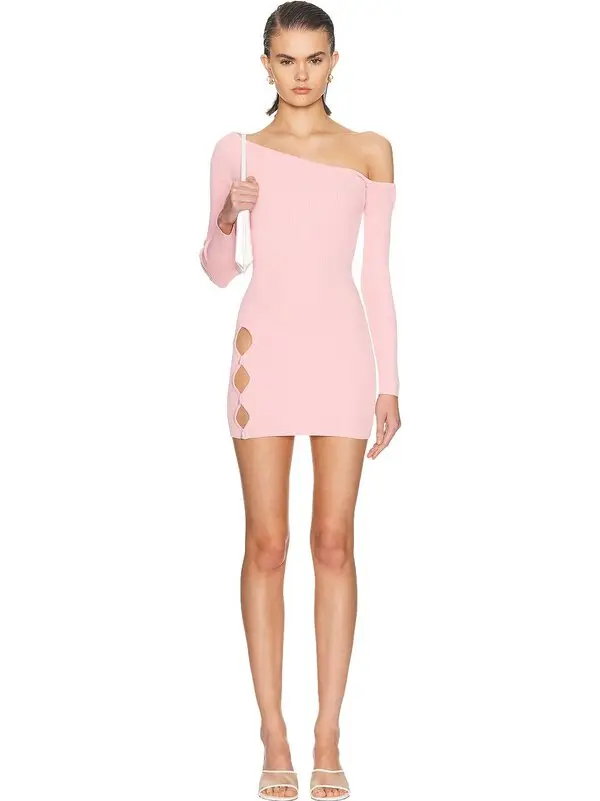 LA PORTE Minny Keyhole Dress - Candy Pink