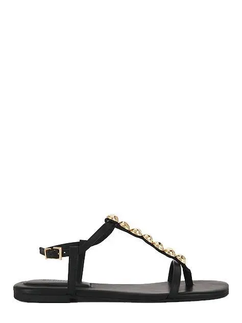 Simkhai Amaya Leather Thong Sandal - Black