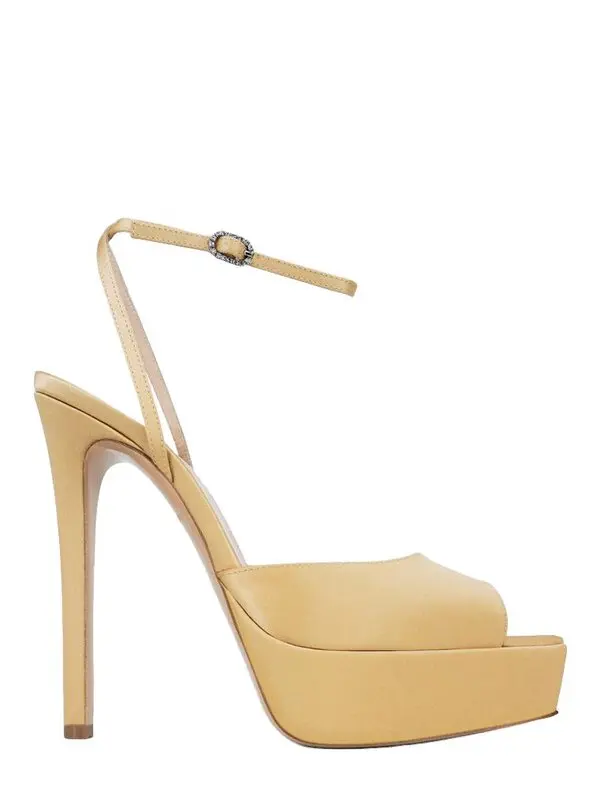 ANDREA WAZEN Loulou Platform 140 Satin - Gold