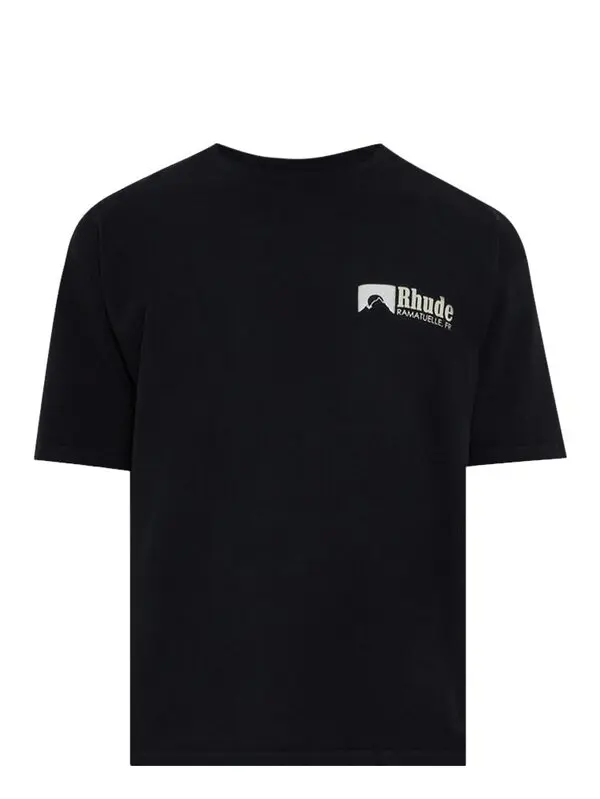 Rhude Ramatuelle Intl Racing Tee Vintage And White - Black