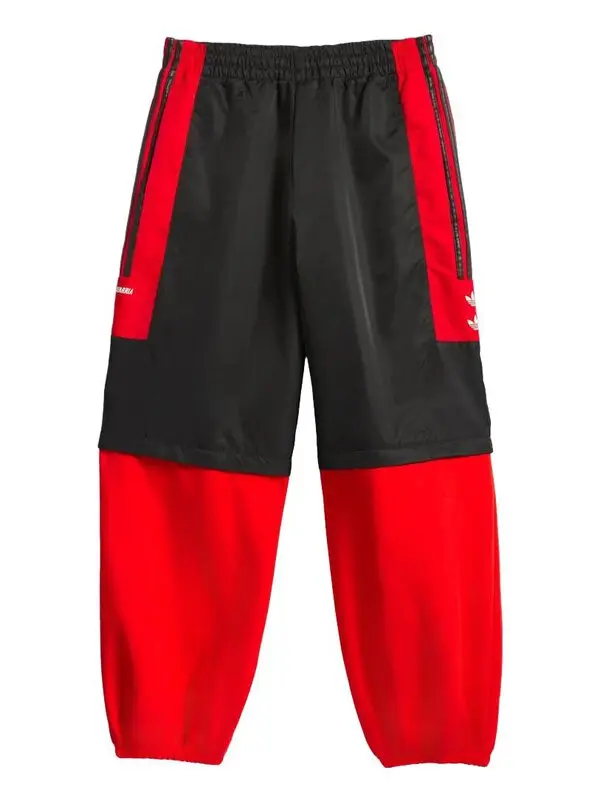 Adidas X Willy Chavarria Zip Off Track Pants And Red - Black