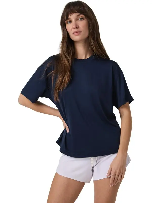 Vuori Energy Long T-shirt - Blue Coast