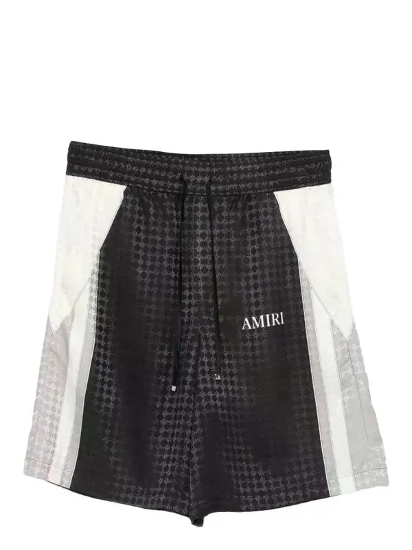 Amiri Patterned Drawstring Shorts - Black