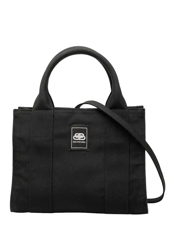 Balenciaga 2020 Canvas Trade Tote Xs - Black