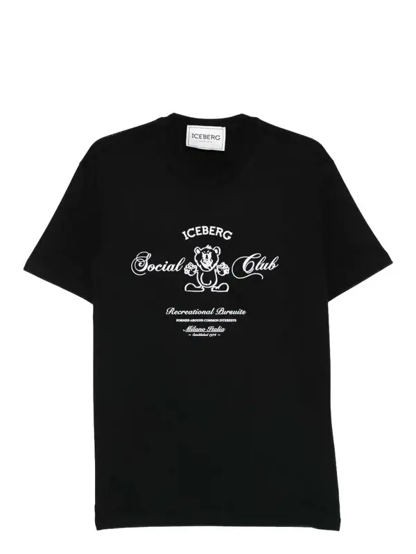 Iceberg Social Club Graphic T-shirt - Black